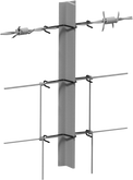 Spring Wire Clips for T-Posts | Barbed Wire & Livestock Panels | LockJawz