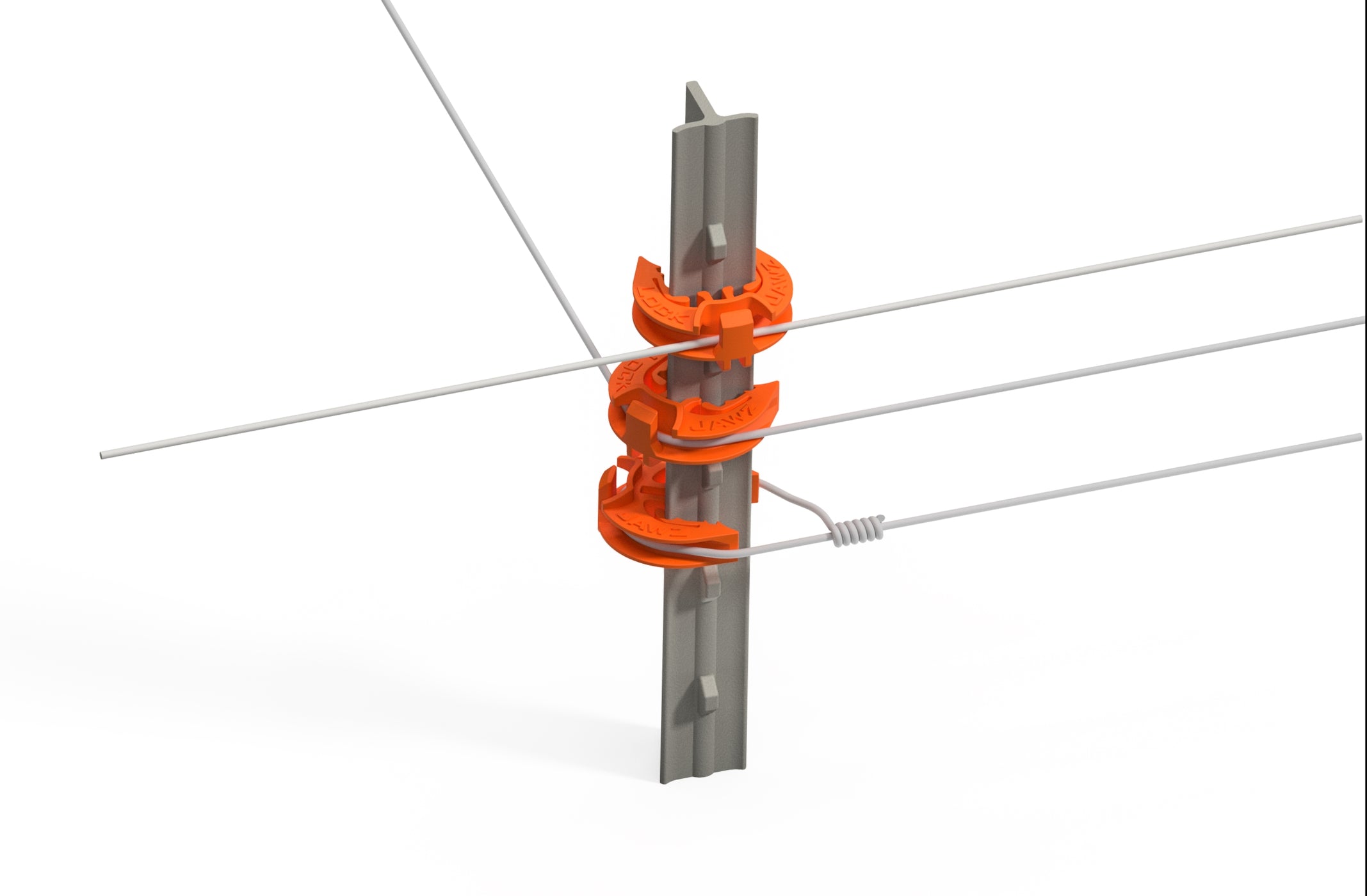 T-360 Universal T-Post Electric Fence Insulators | Made in USA | LockJawz